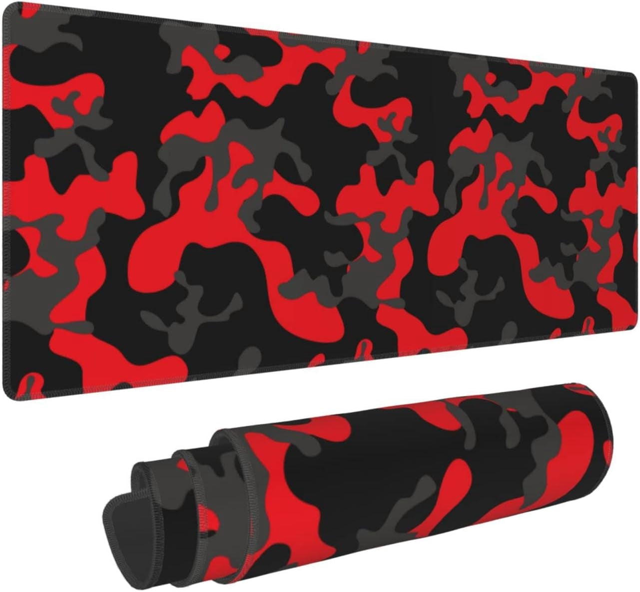 Camouflage Gaming Mouse Pad XL Large Full Desk Mat with Stitched Edges ...