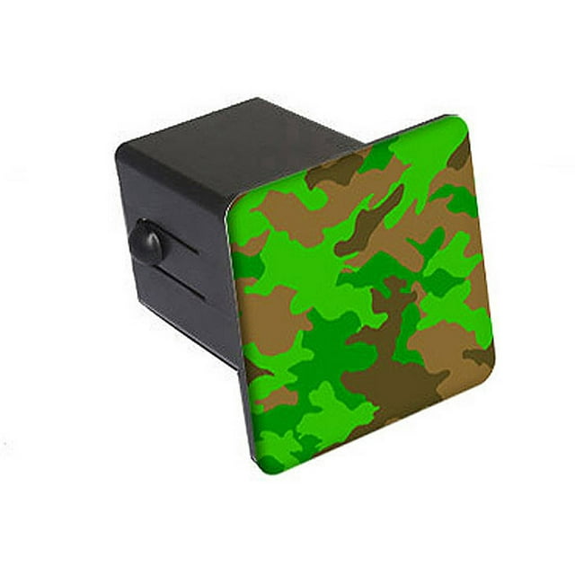 Camouflage Green Print, Military 2" Tow Trailer Hitch Cover Plug Insert ...