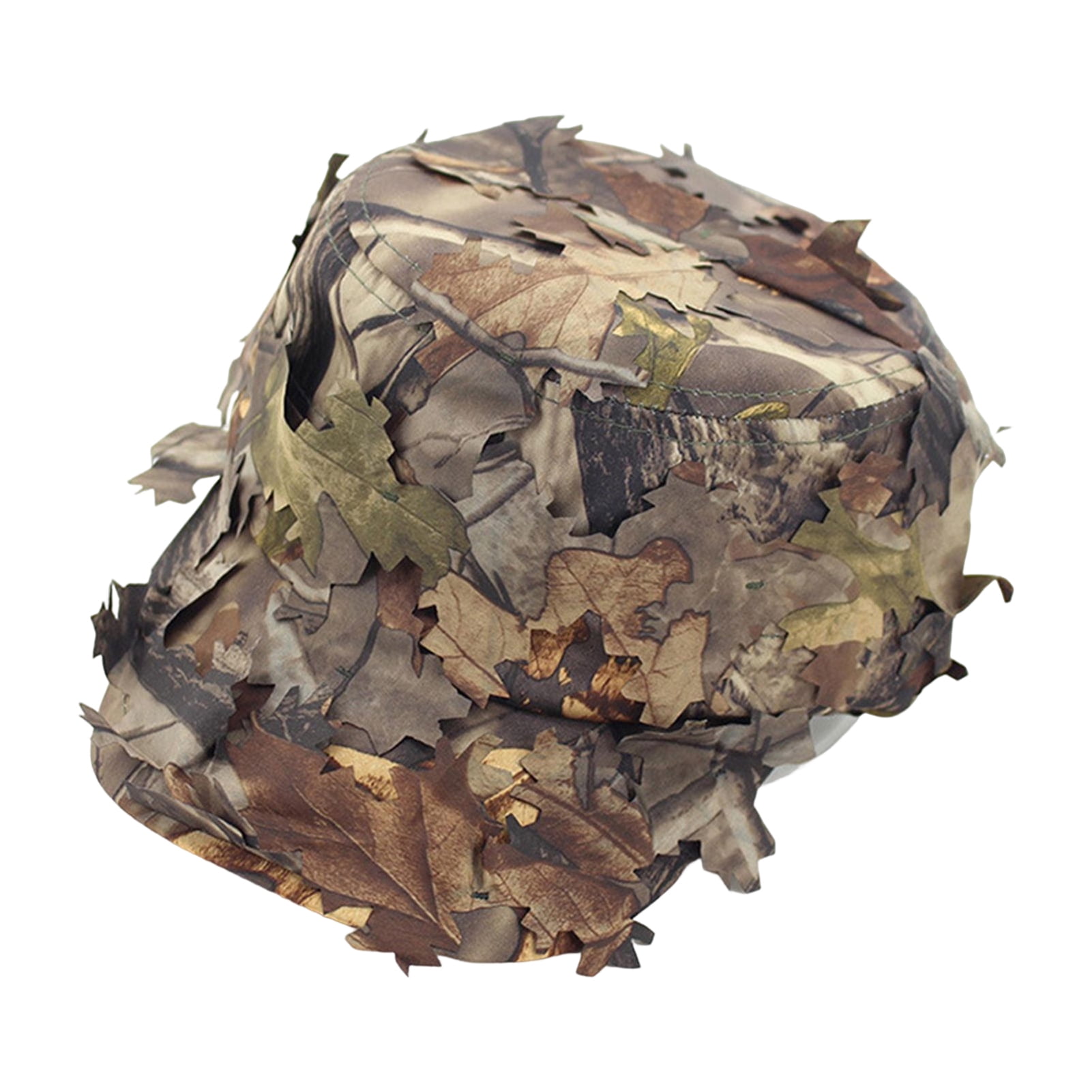 Camouflage Hat Wide Brim Flat Top Military Maple Leaf Decoration Sun ...