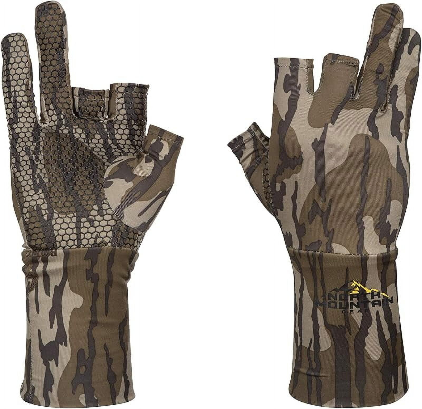 Camouflage Hunting Gloves for Men - Fingerless - Lightweight Glove ...
