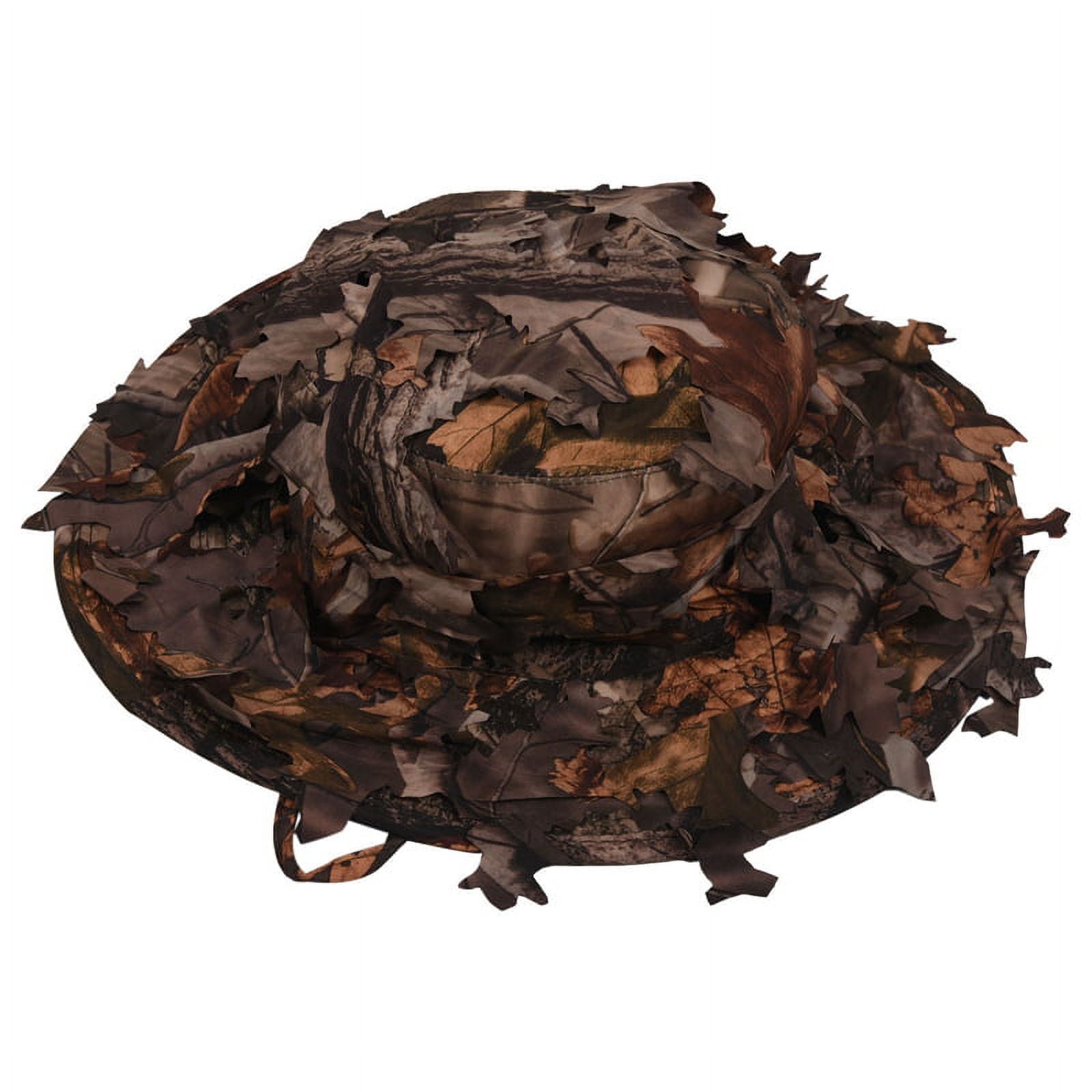 Camouflage Hunting Hat with 3D Real Tree Leaf Hunting Cap Fishing Hat ...