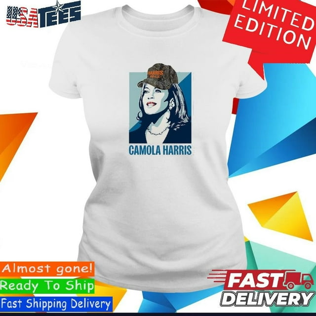 Camouflage Kamala Harris Tim Walz Forward Camo Hat T-shirt - Walmart.com