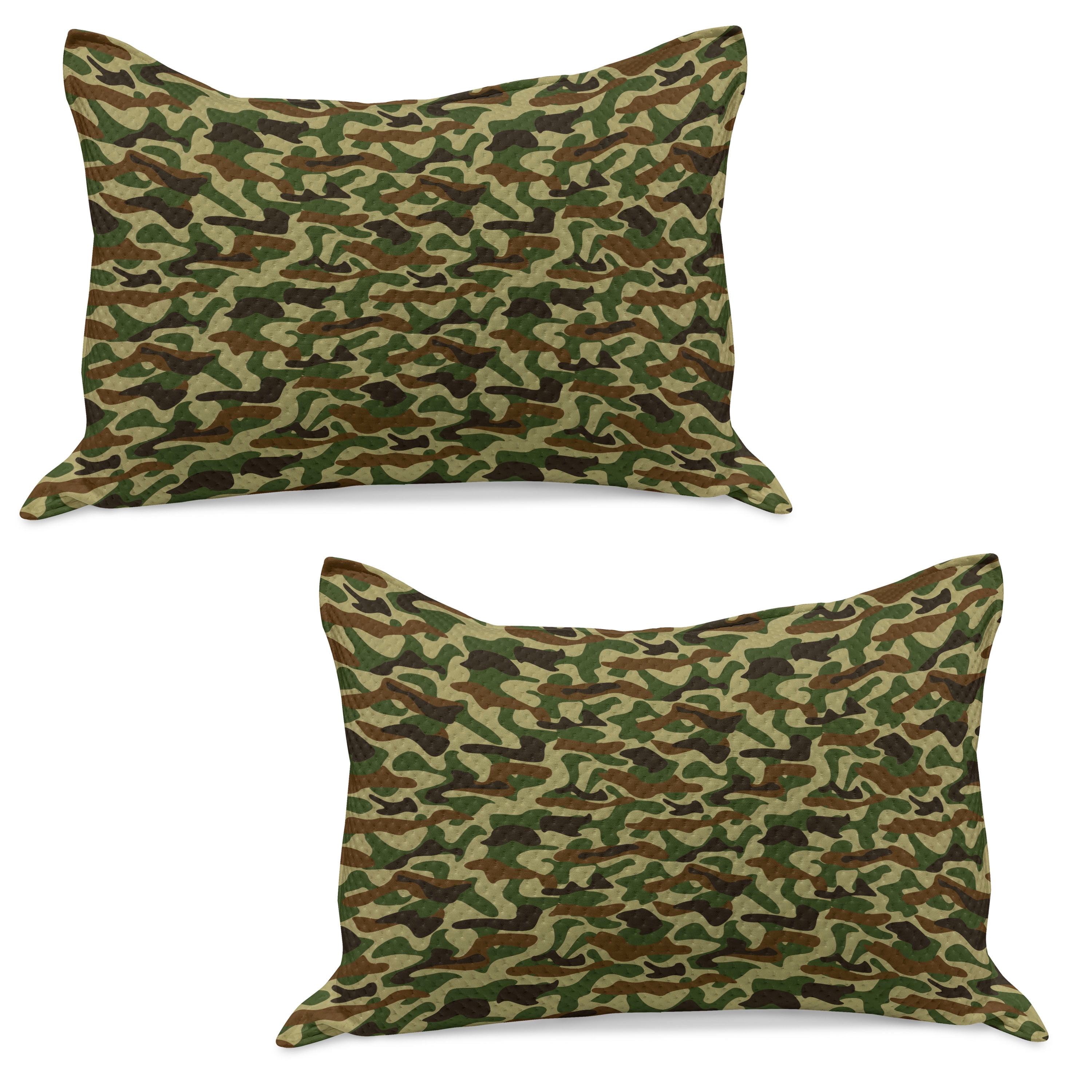 Camouflage Knitted Quilt Pillowcover Set of 2, Squad Uniform Design ...