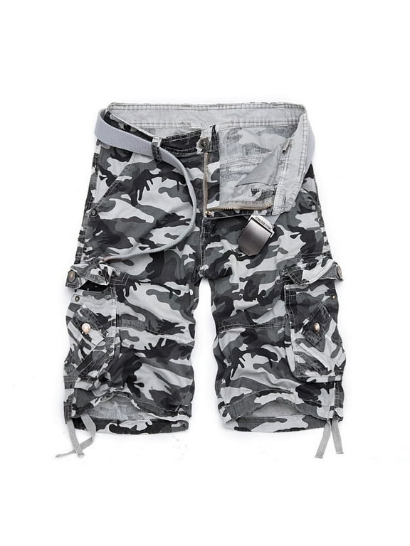 Floleo Men's Shorts Clearance Summer Men's Sport Pure Color Bandage ...