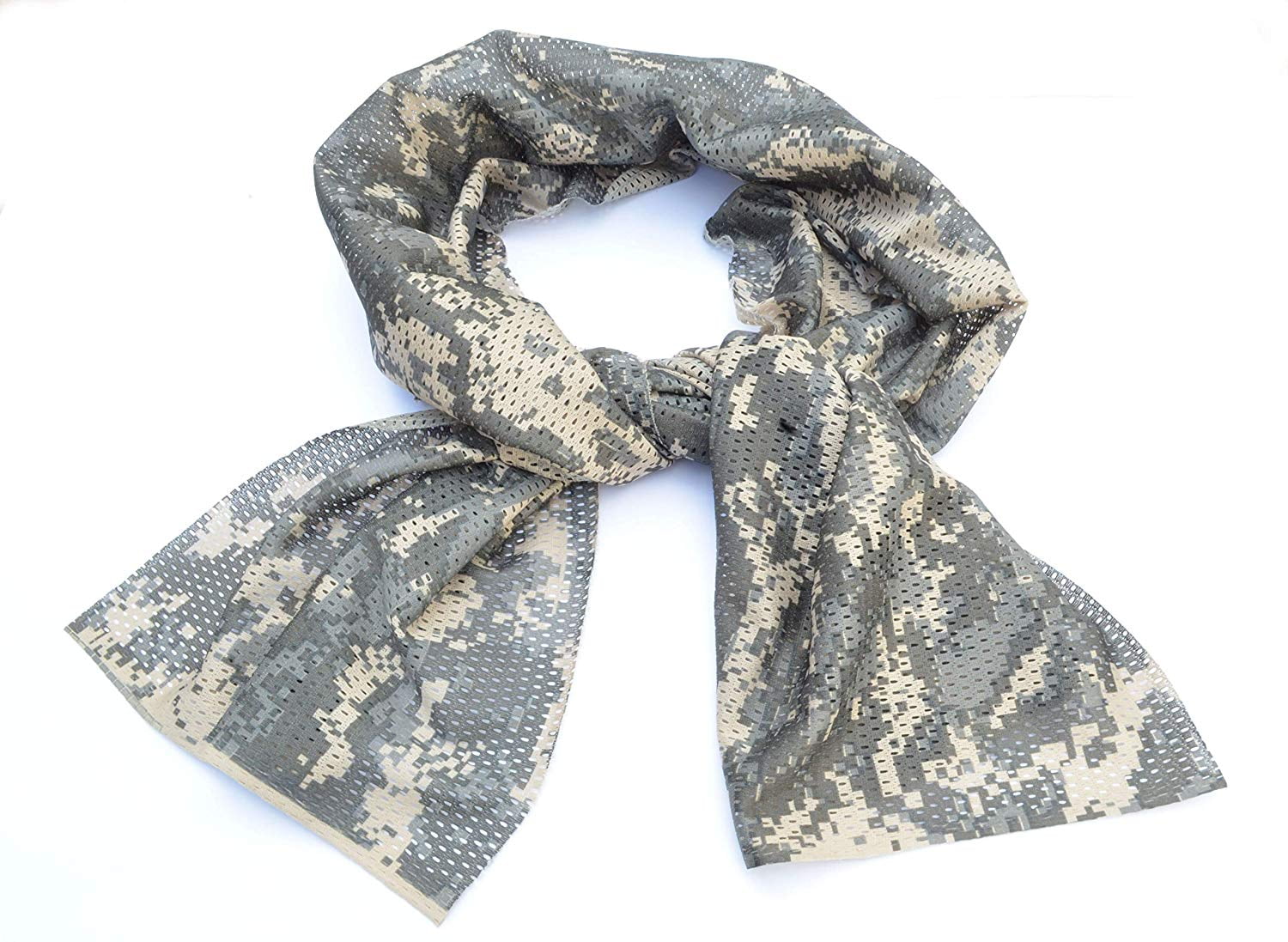 Camouflage Mesh Material Shemagh Scarf Balaclava Head Neck Cover ...