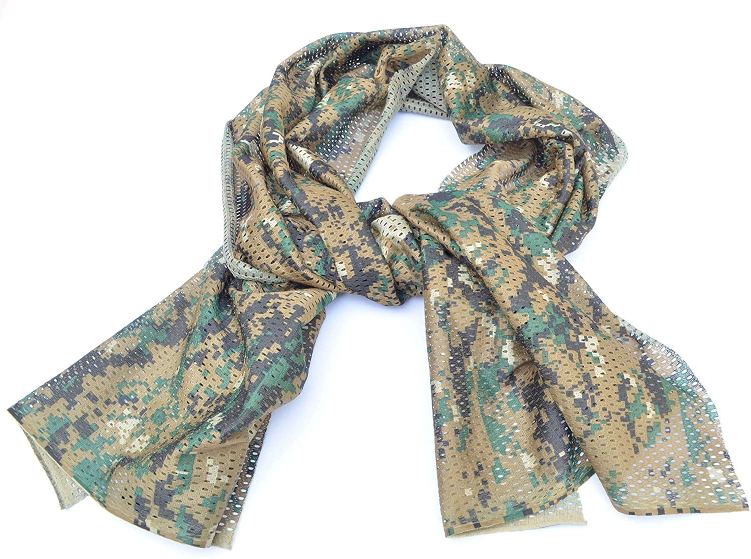 Camouflage Mesh Material Shemagh Scarf Balaclava Head Neck Cover Marpat ...