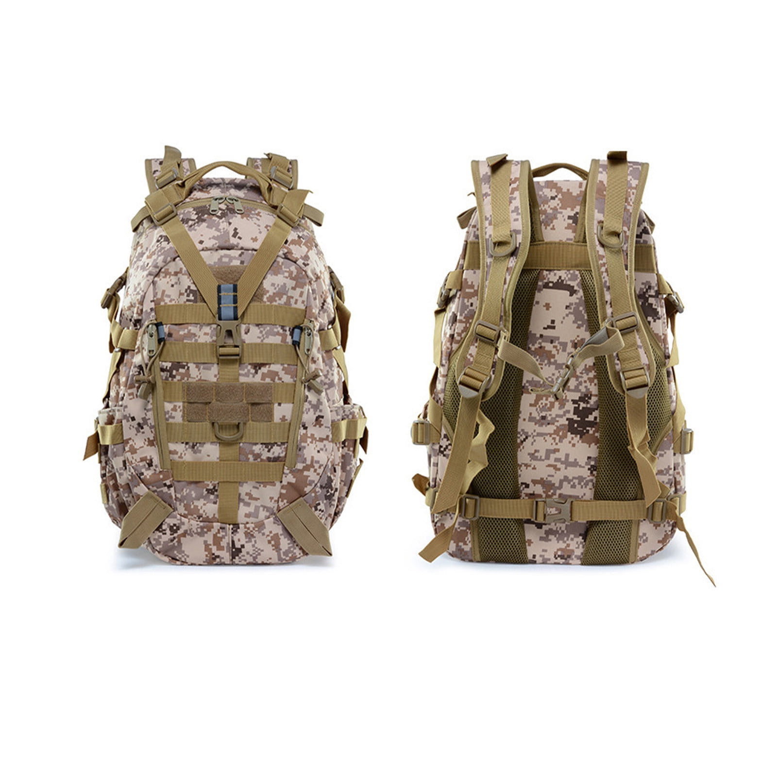 Camouflage Multi High Capacity Functional Backpack Pack Double Shoulder ...