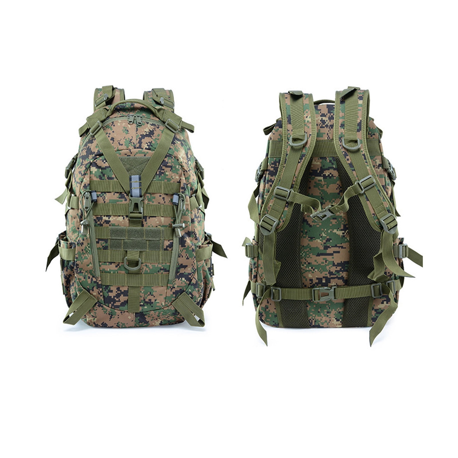 Camouflage Multi High Capacity Functional Backpack Pack Double Shoulder Hip Belt Bag Packs Water ...