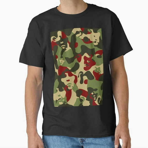 Camouflage Music Fan Concert Tour Military Style Pattern T-Shirt, for ...