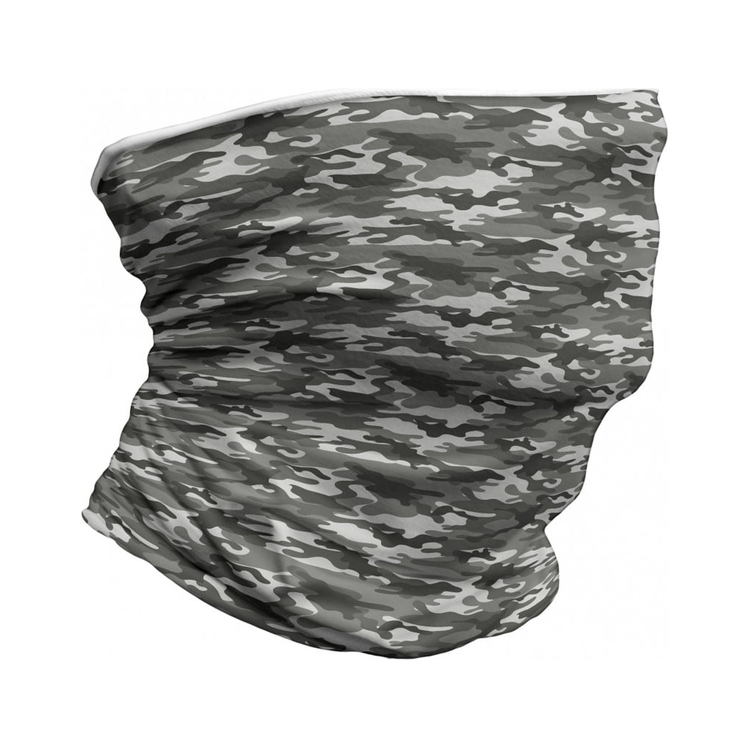 Camouflage Neck Gaiter, Grey Color Shades, Unisex, Grey Coconut, by ...