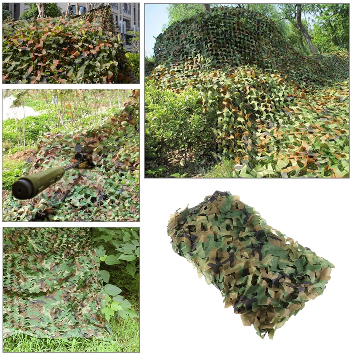 Camouflage Netting Camo Net Blinds Woodland Jungle Leave Net Desert ...