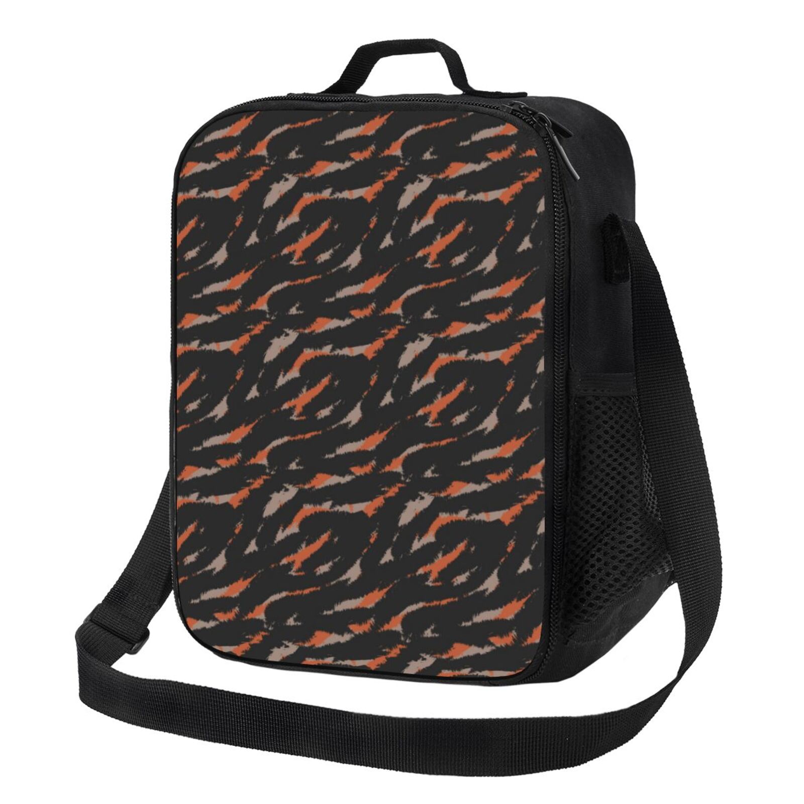 Camouflage Orange Black Lunch Box for Women Men, Insulated Lunch with ...