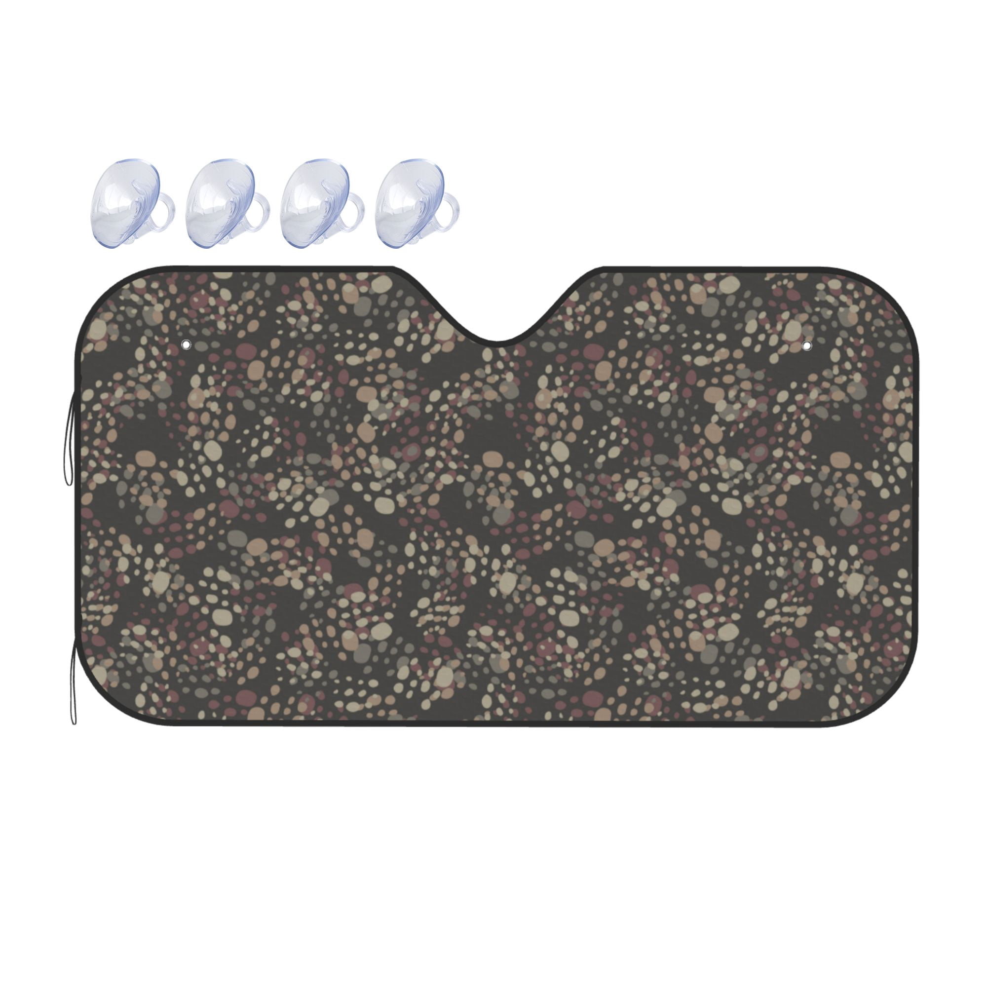 Camouflage Pattern 1-Piece Car Front Window Sunshade-Foldable for Most ...