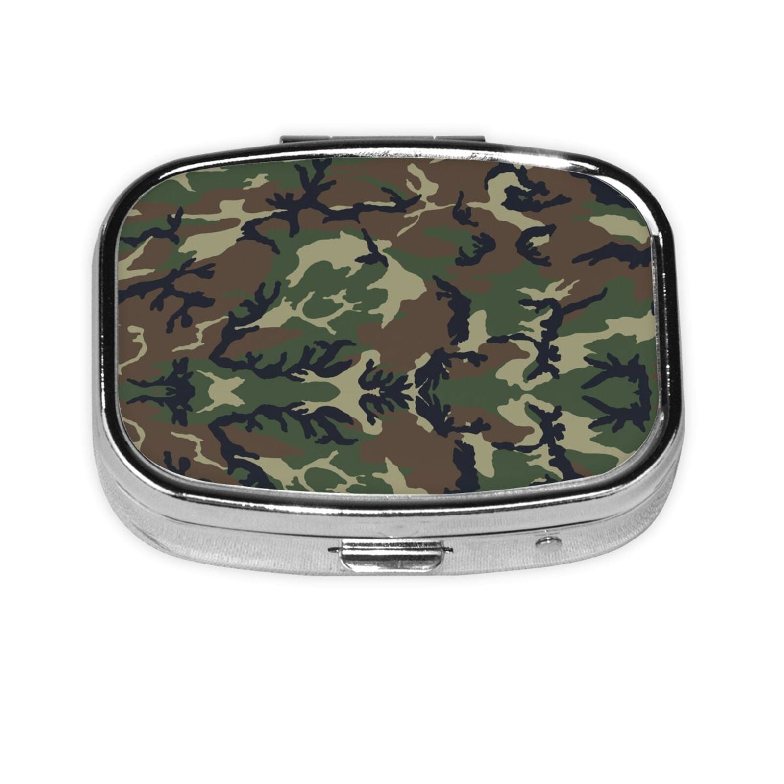 Camouflage Pattern Pill Case Pill Box 2 Compartment Medicine Case ...