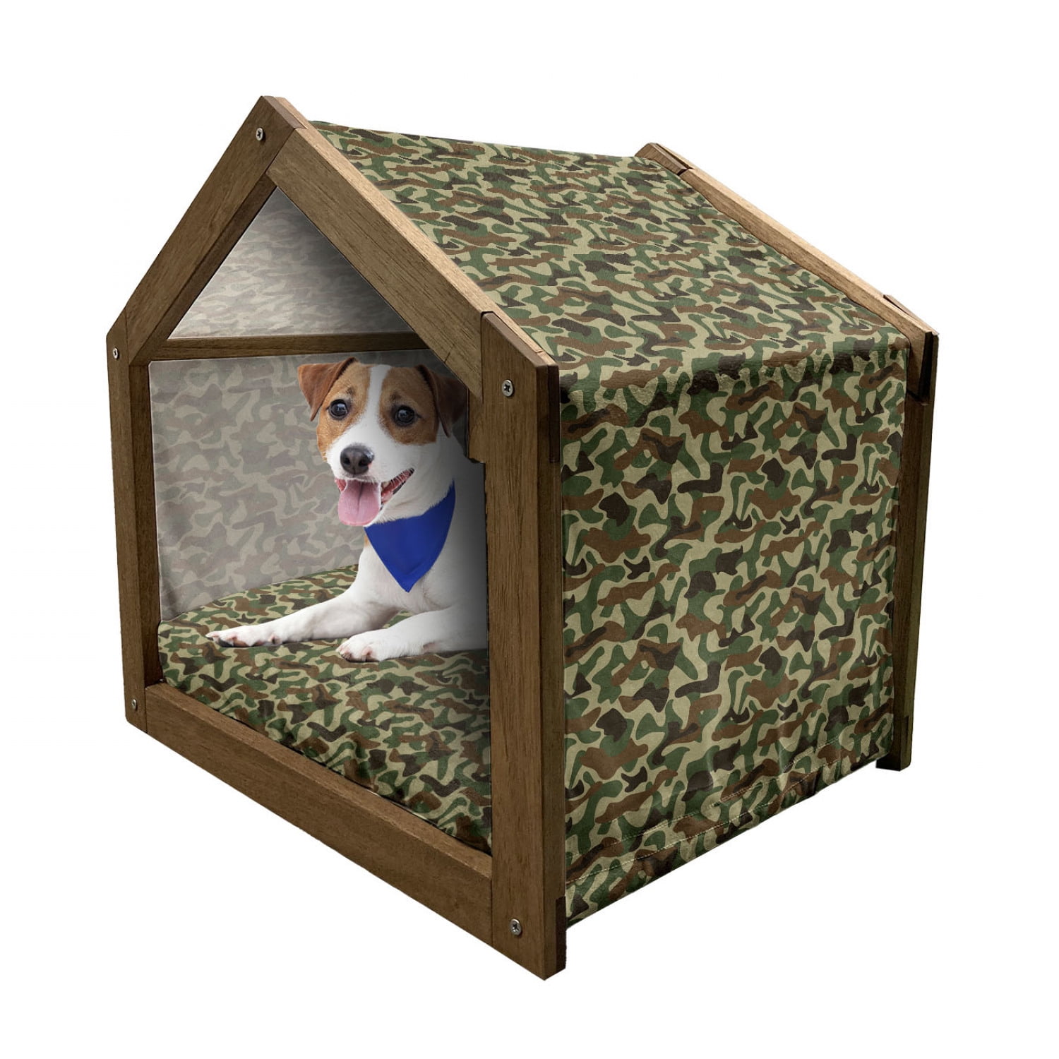 Camouflage Pet House, Squad Uniform Design with Vivid Color Scheme ...