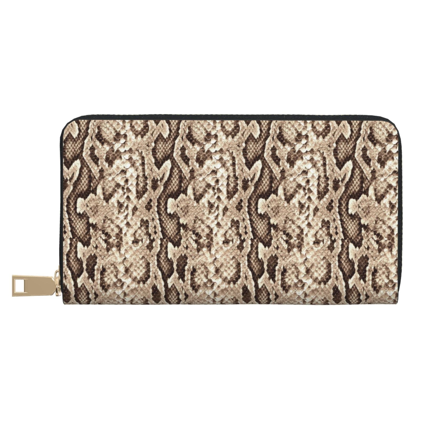 Camouflage Print snake Wallet Women, Leather Bifold Multi Card Wallet ...