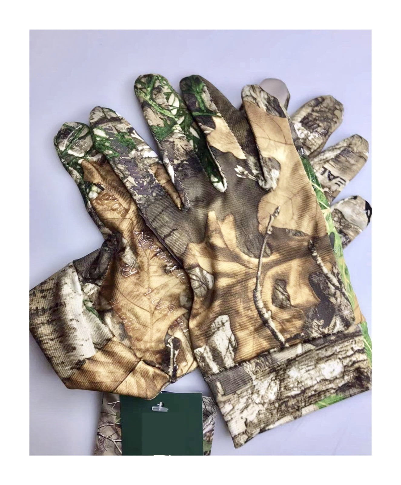 Camouflage Quick-Dry Elastic Gloves Touch Screen Breathable Full Finger ...