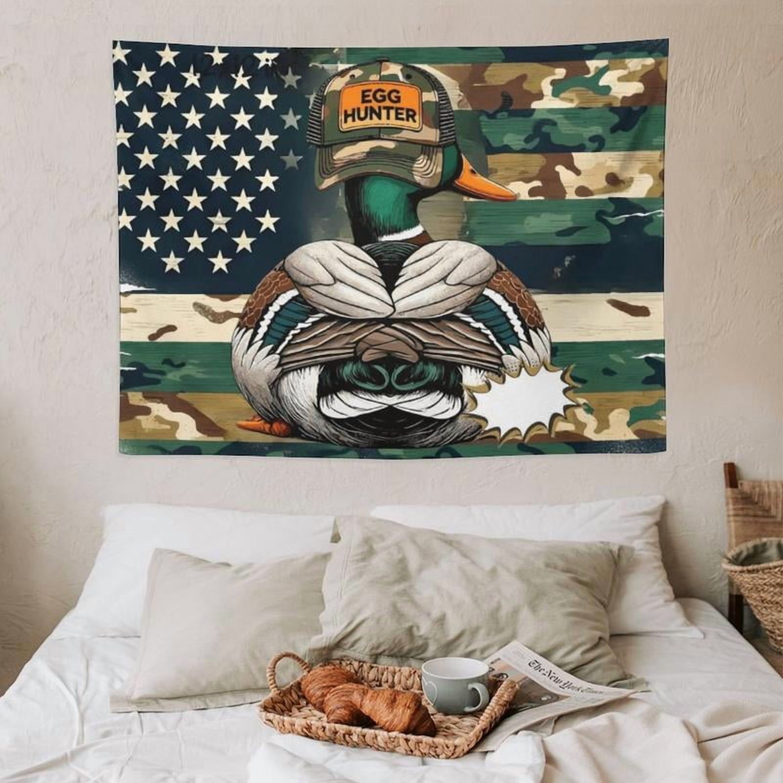 Camouflage Shot Caller Duck Hunting Tapestry Poster For Decorate Clubs ...