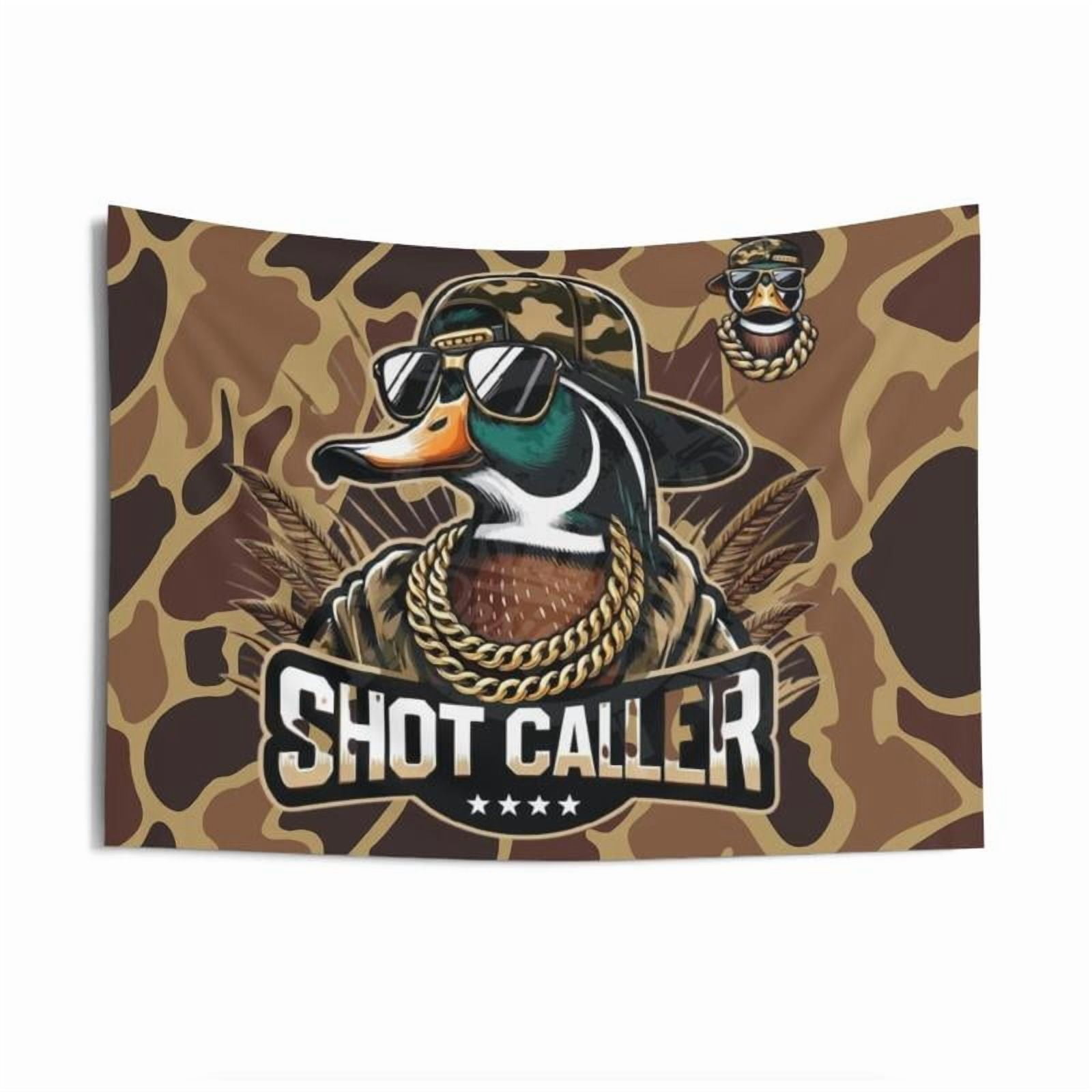 Camouflage Shot Caller Duck Hunting Tapestry Poster For Decorate Clubs ...