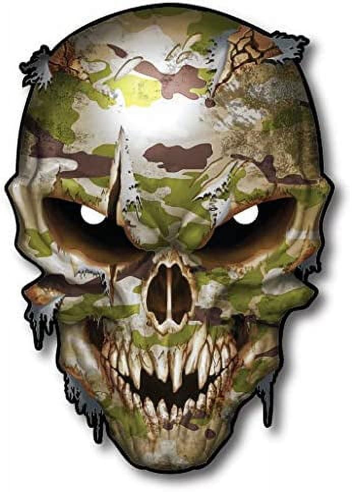 Camouflage Skull Decal sticker for car truck or any clean smooth ...