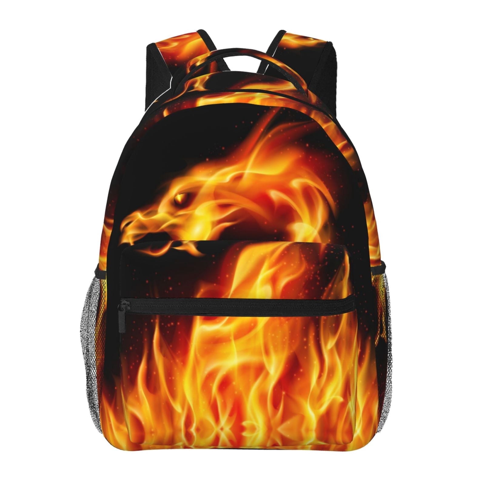 Fire Dragon Kids School Backpack for Boys Girls,Travel Laptop Backpacks ...
