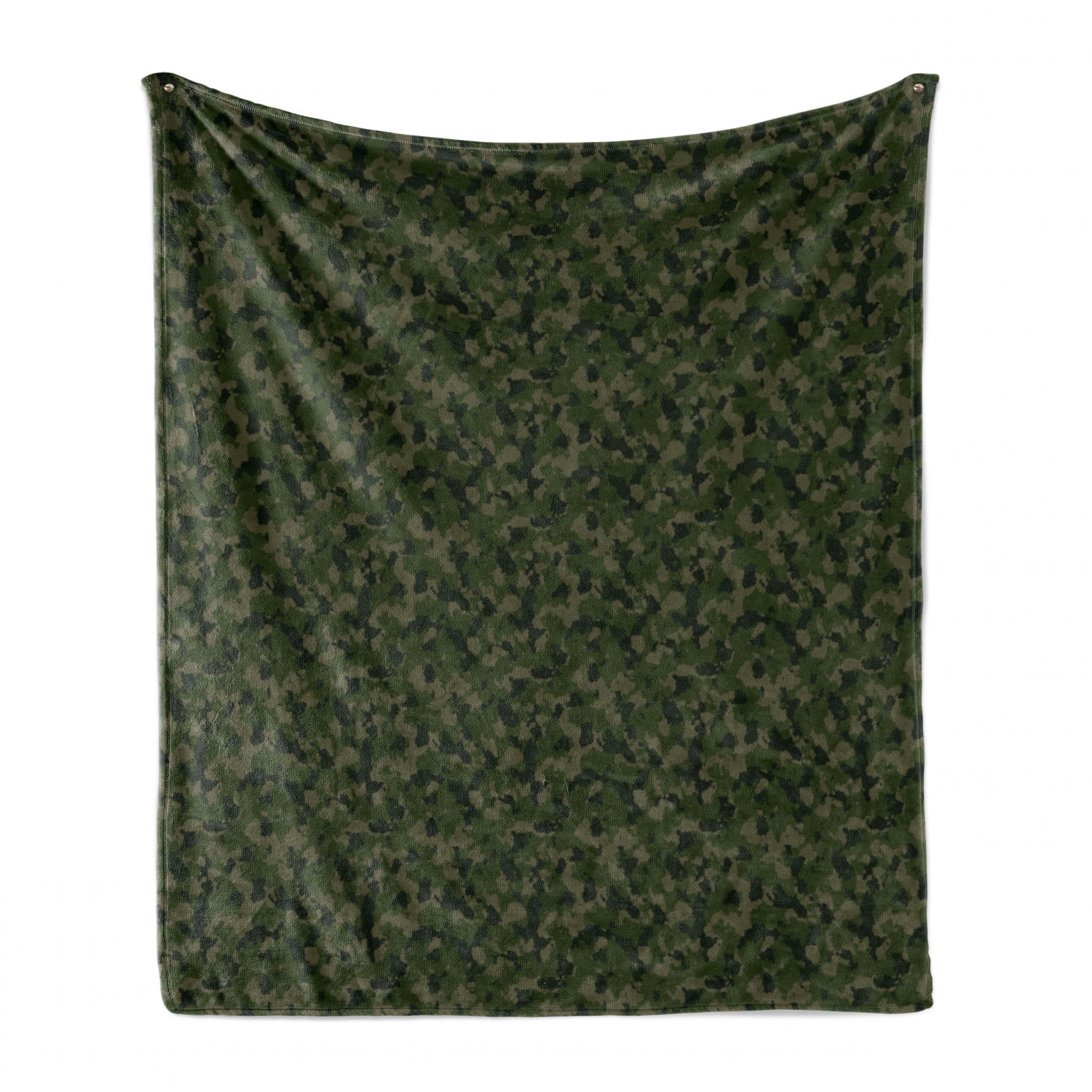 Camouflage Soft Flannel Fleece Throw Blanket, Simplistic Design ...