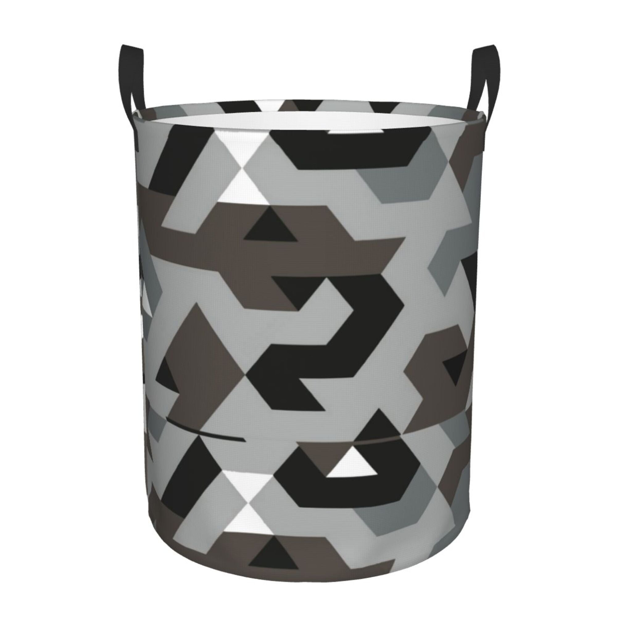 Camouflage Style Pixel Packable Reversible Black Printed Circular ...