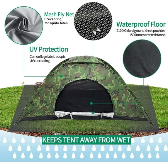 "Haokaini Camouflage Tent, UV Protection, Waterproof, Lightweight 1 ...