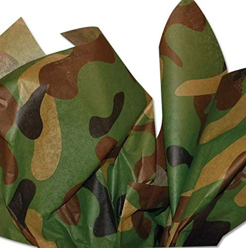 Camouflage Tissue Paper 20 YPF5 Inch x 30 Inch Camo Sheets Bulk Pack of ...