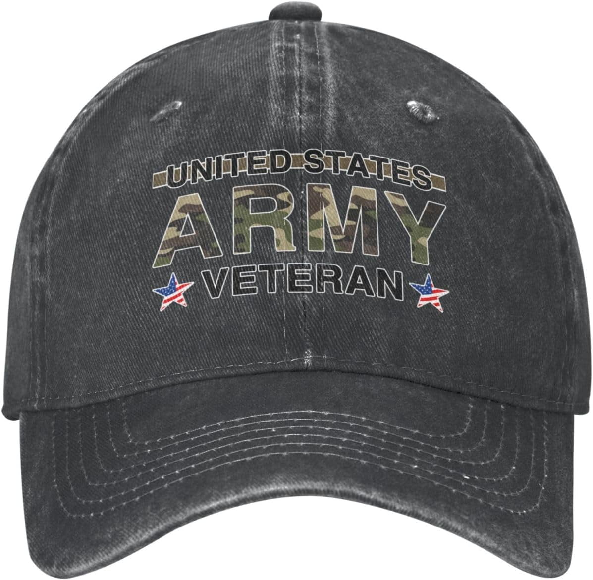 Camouflage Us Flag Veteran Womens Hat Veteran of The United States Army ...