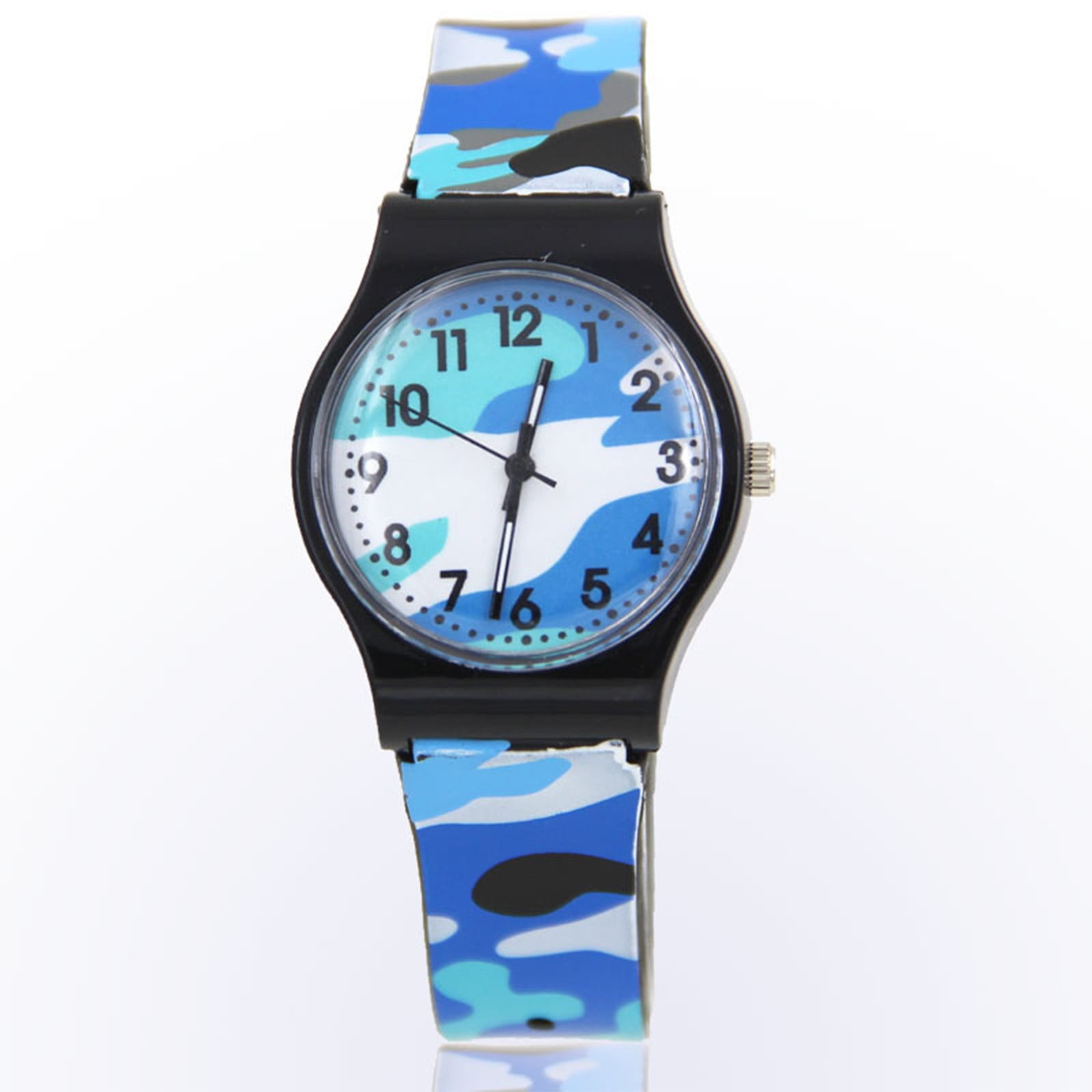 Camouflage Watch Quartz Wristwatch for Blue, Band, Watches for Bluey ...