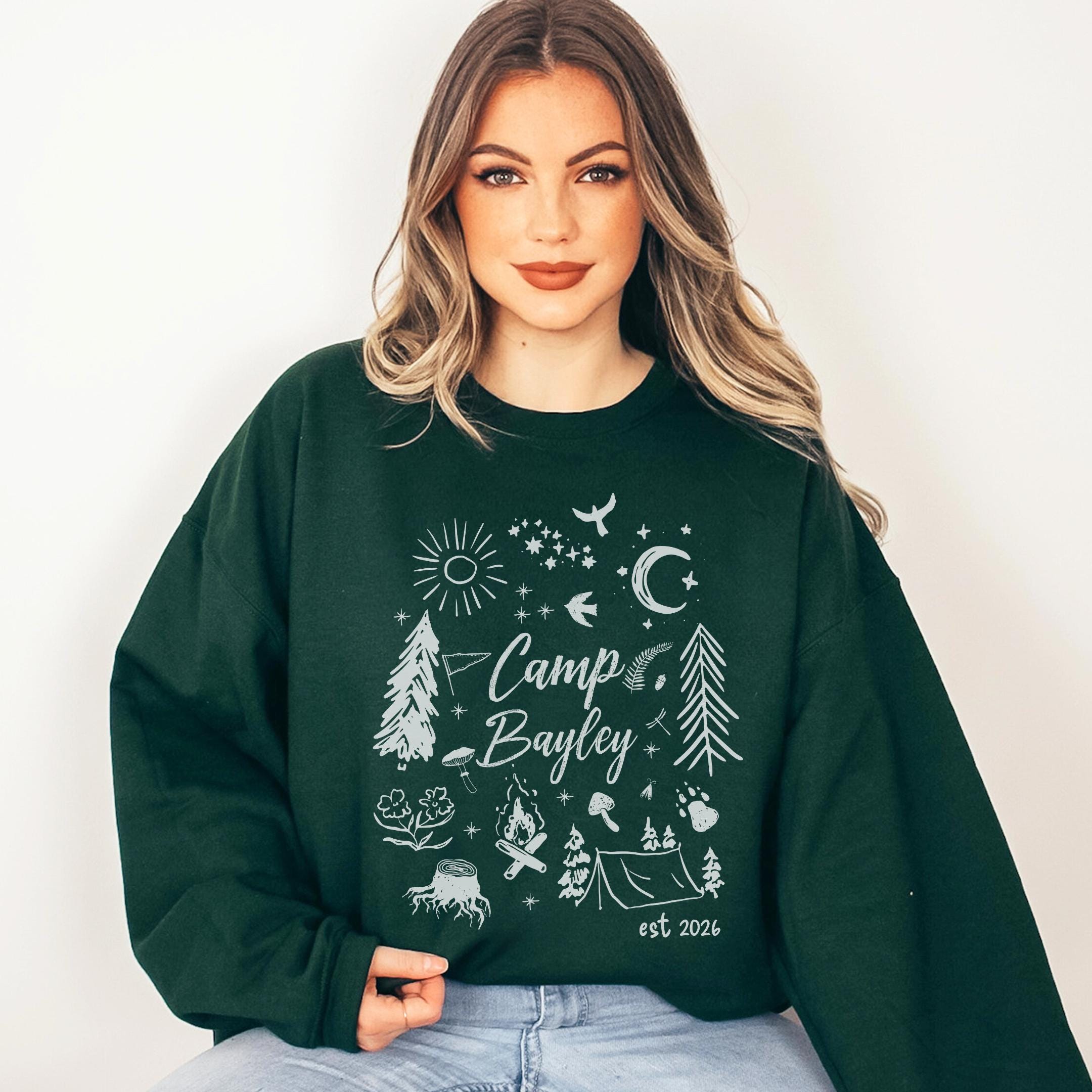 Camp Bachelorette Sweatshirt, Camping Group Sweater, Winter Bride ...