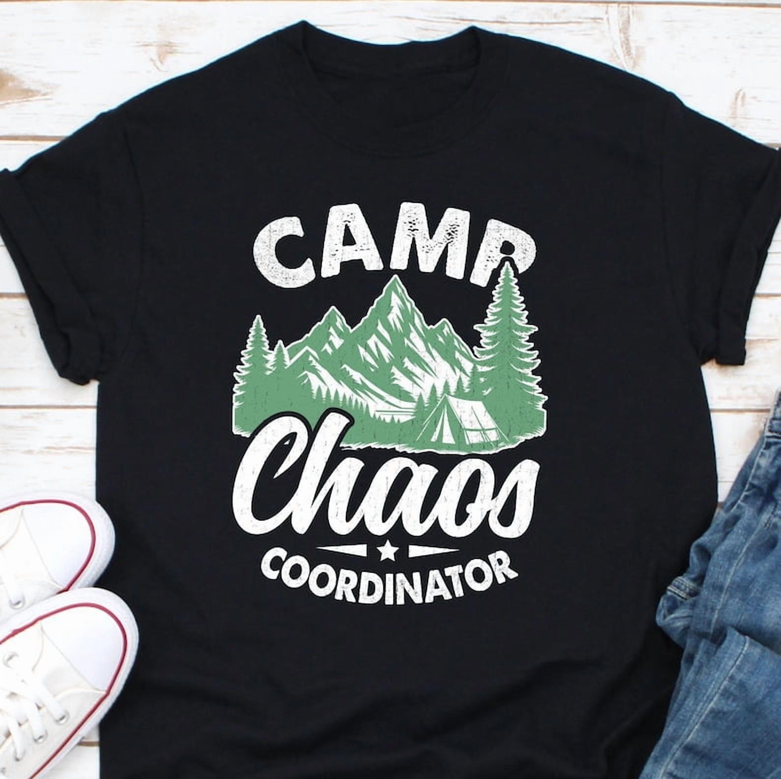 Camp Chaos Coordinator Shirt, Glamper T-Shirt, Glamping Sign Shirt ...