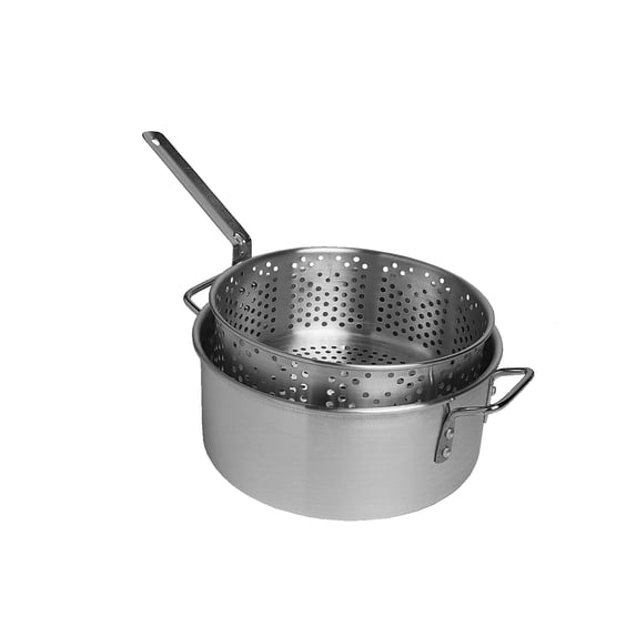 Camp Chef 10.5 Qt Aluminum Fry Pot and Steam Basket, Outdoor Cooking ...