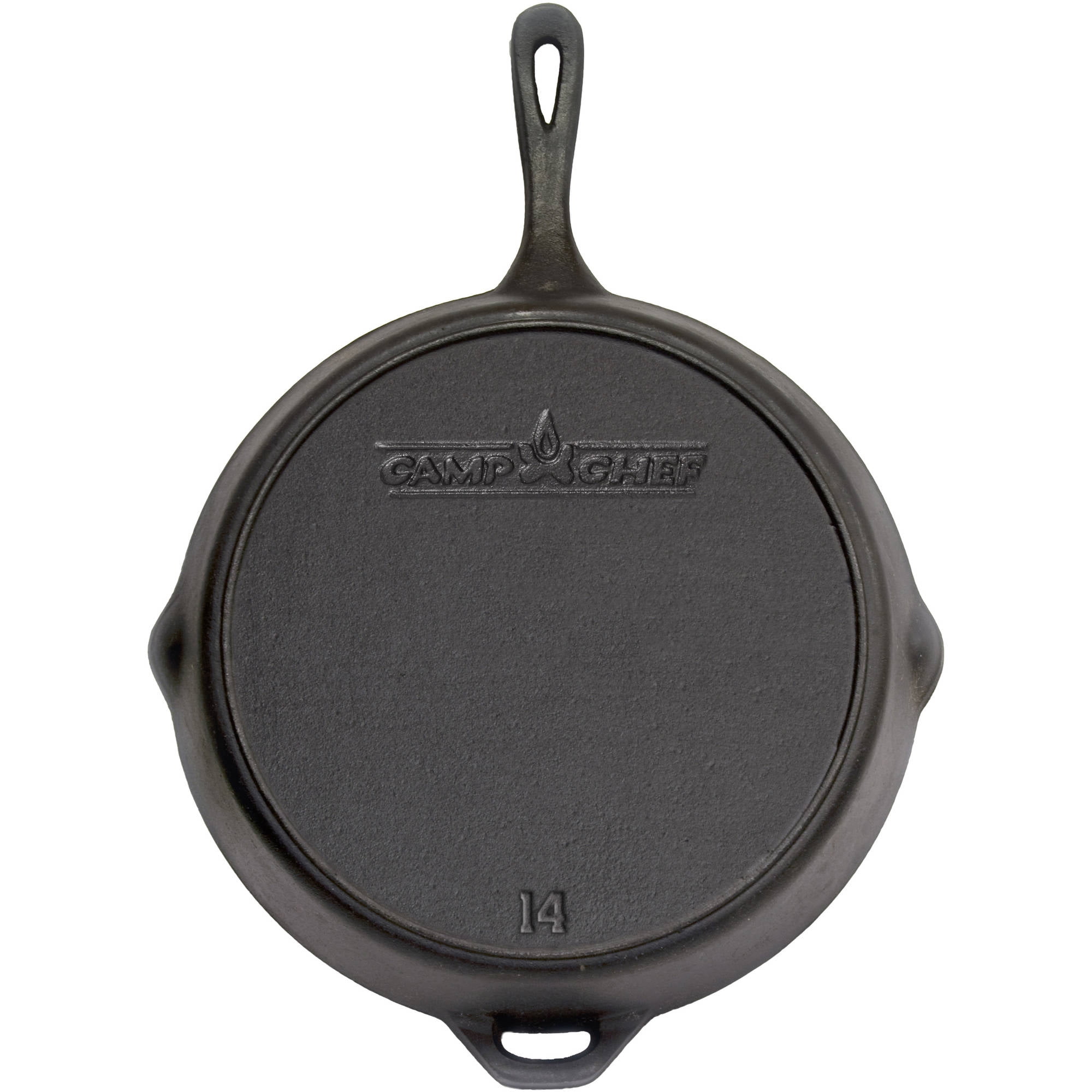 Free Shipping! Camp Chef Cast Iron Skillet, Black, 14in - Walmart.com ...