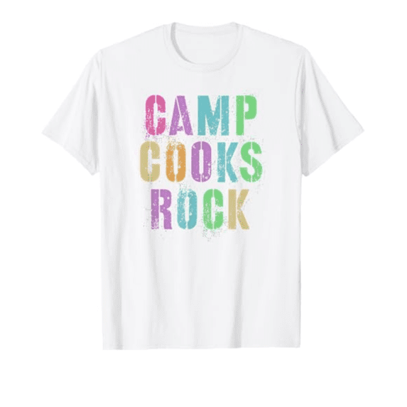 Camp Cooks Rocks Funny Chef Crew Cooking T-Shirt - Walmart.com