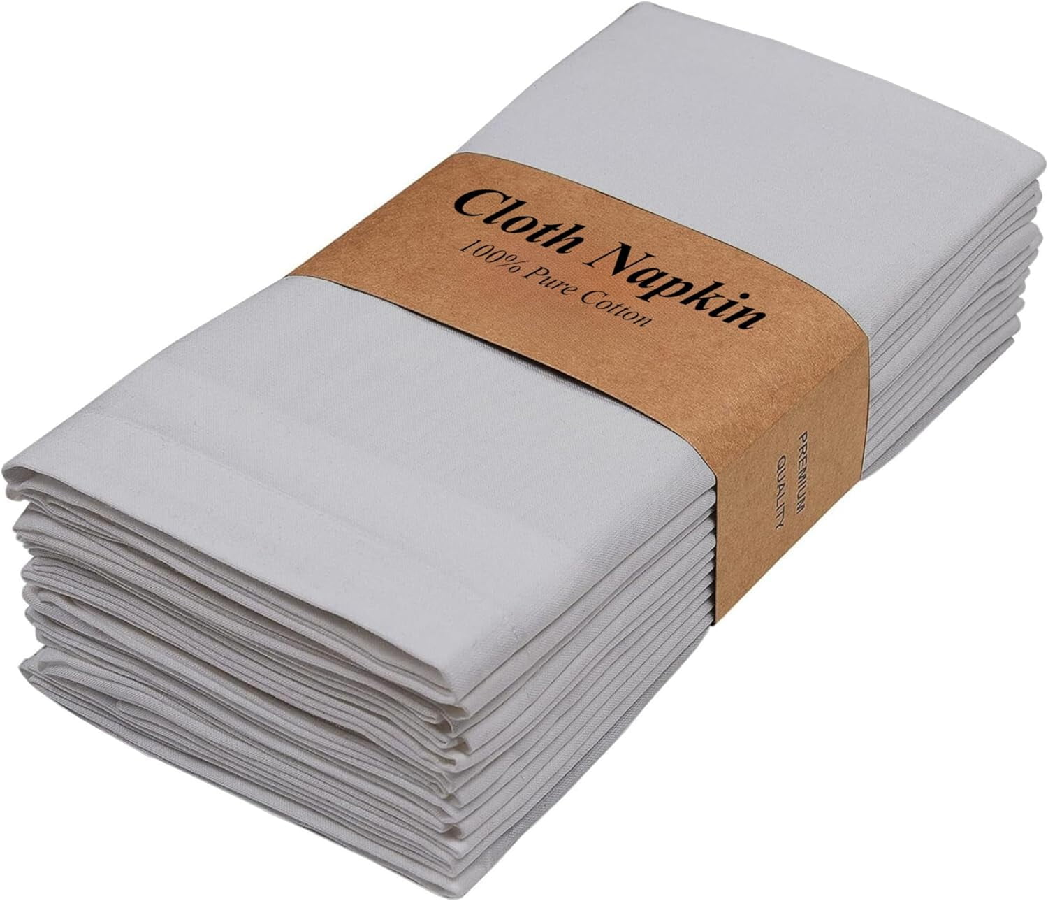 Camp County Beyond [6 Pack, Light grey ] Dinner napkins that are 14 x ...