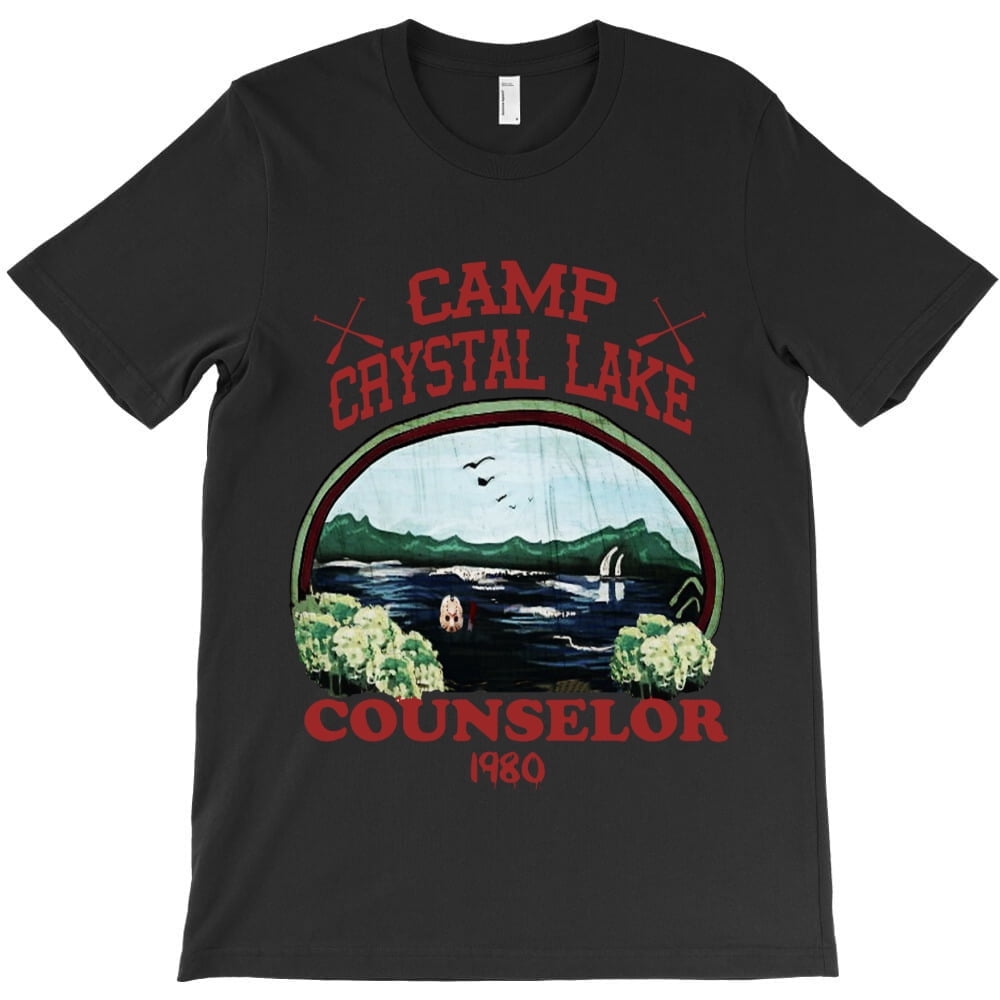 Camp Crystal Lake Funny 80s Slasher Horror Movie Fan Themed Summer ...
