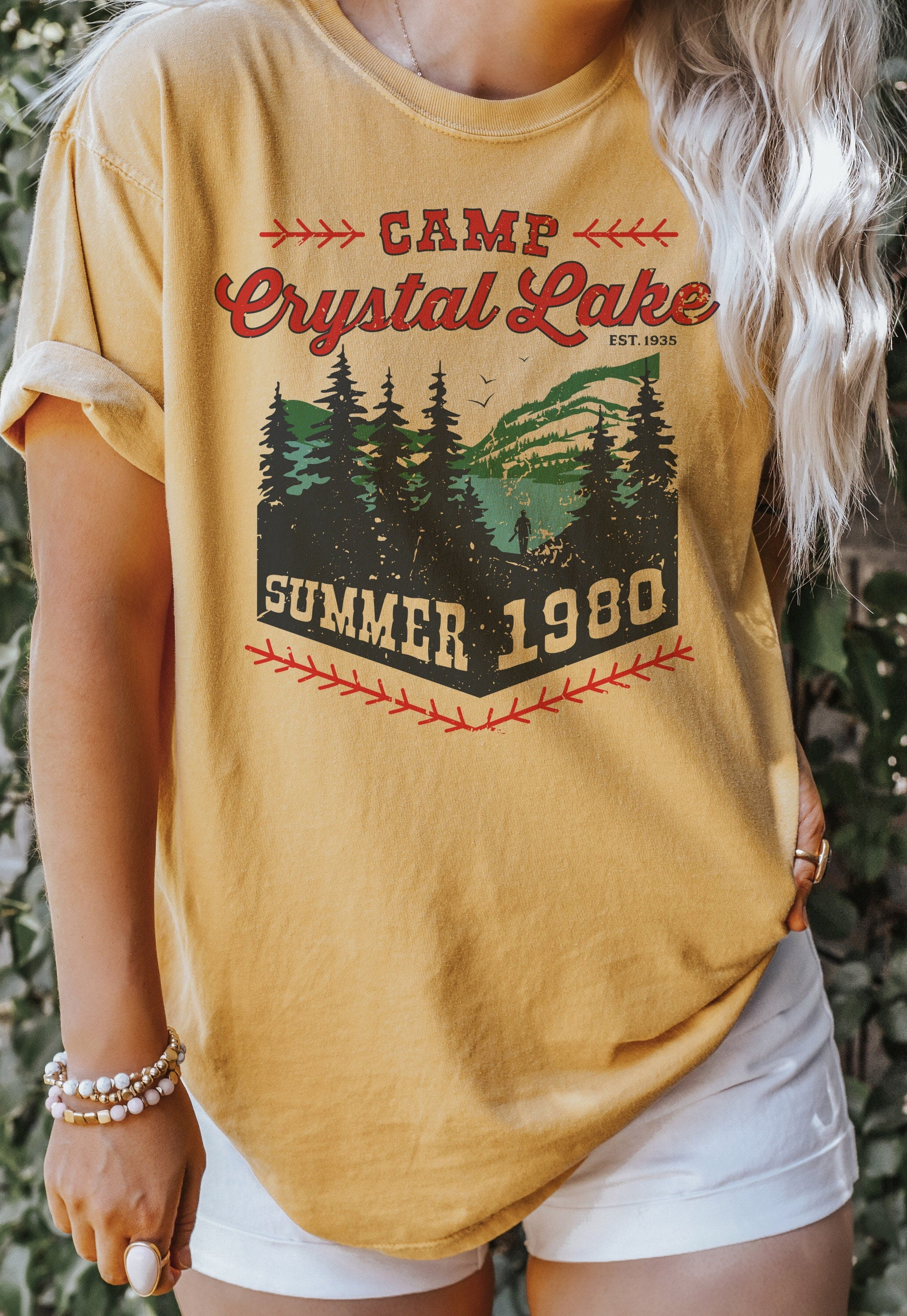 Camp Crystal Lake Shirt, Trendy Fall Scary Movie Halloween T-Shirt ...