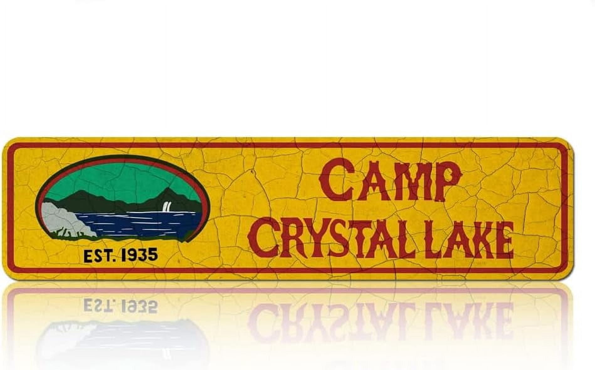 Camp Crystal Lake Street Sign, Horror Movie Signs,Haunted House Decor ...