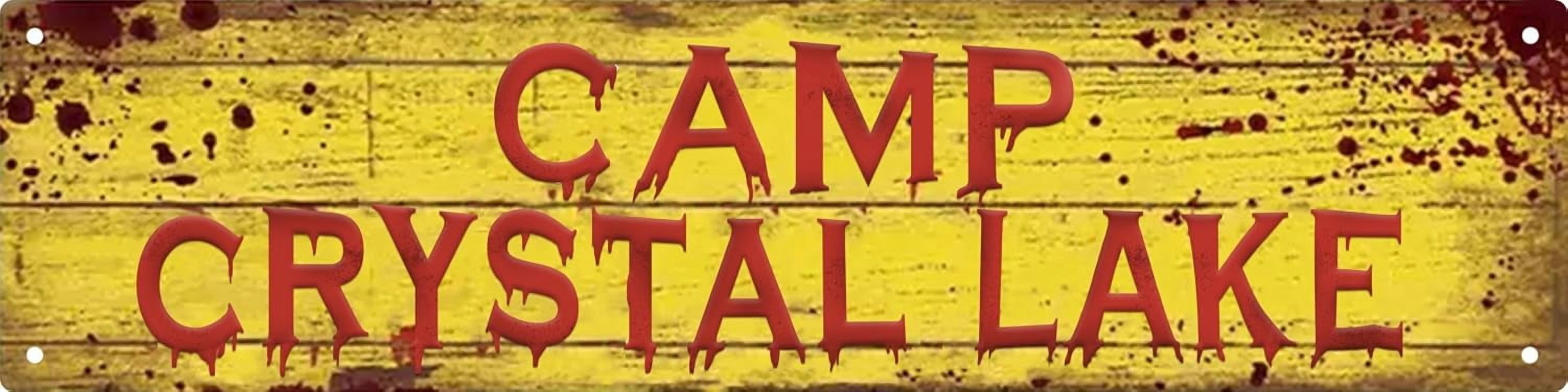 Camp Crystal Lake Street Sign Retro Funny Wall Decor Metal Tin Signs ...