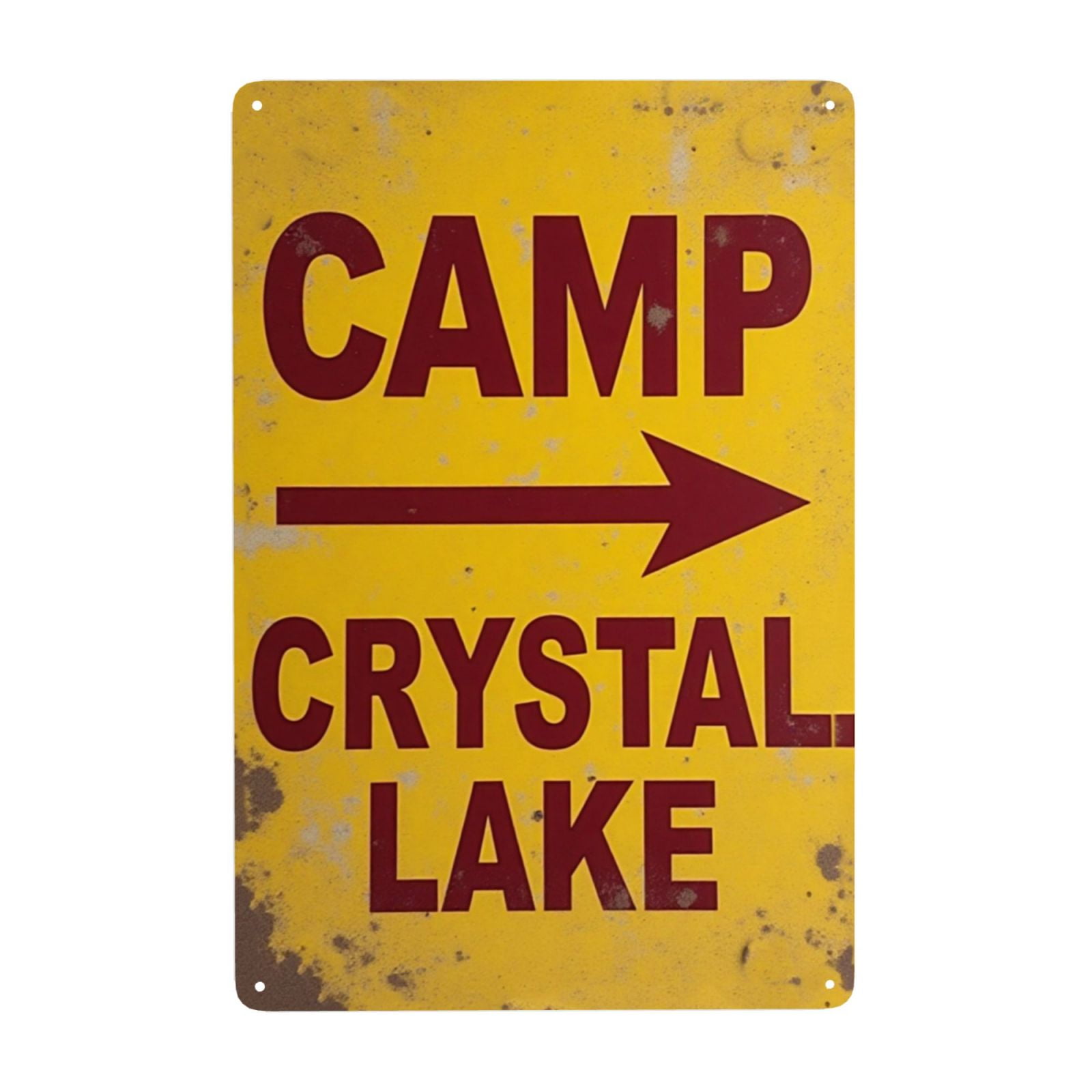 Camp Crystal Lake Street Sign Retro Funny Wall Decor Metal Tin Signs ...