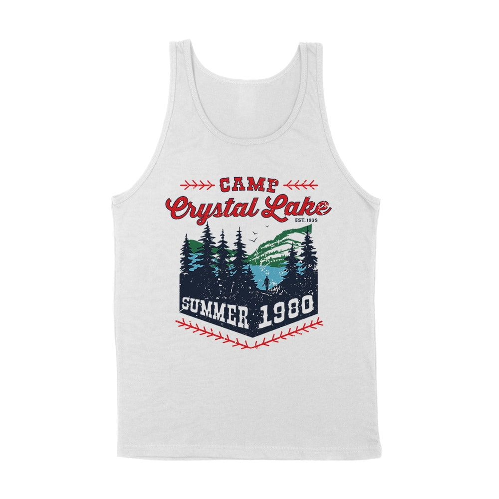Camp Crystal Lake Tank Top Unisex Small White - Walmart.com