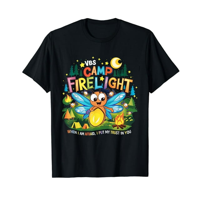 Camp Firelight VBS Camp Vacation Bible School Firework 2024 T-Shirt ...