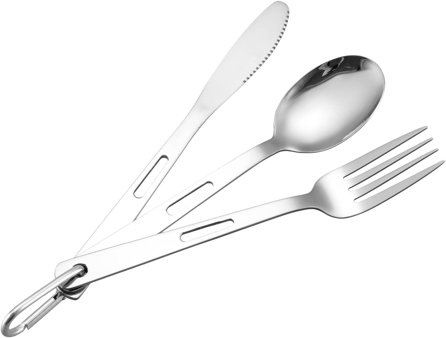 Camp Flatware Sets- Stainless Steel Spoon Fork Knife - Matching ...