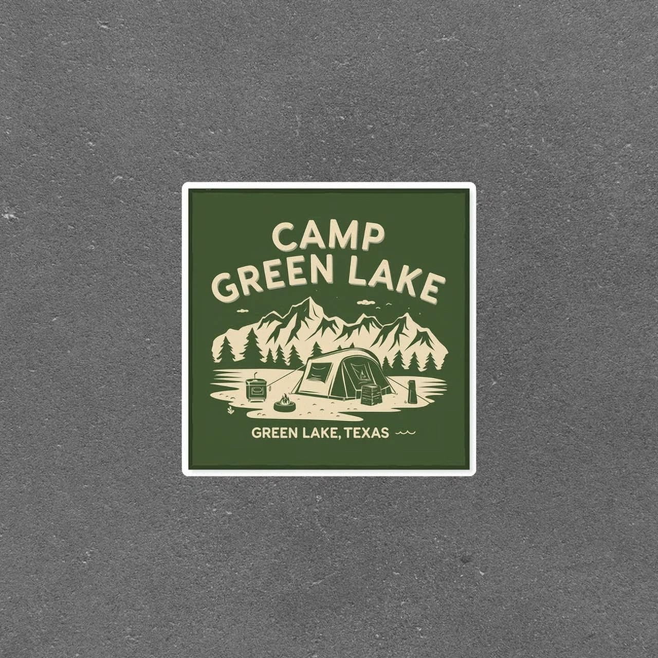 Camp Green Lake Camping Nature Outdoor Adventure Sticker Decal Texas ...