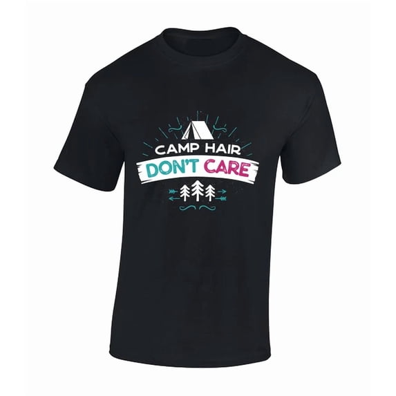 Camp Hair Dont Care Camping Camper Van Design Unisex S-5XL T-Shirt ...