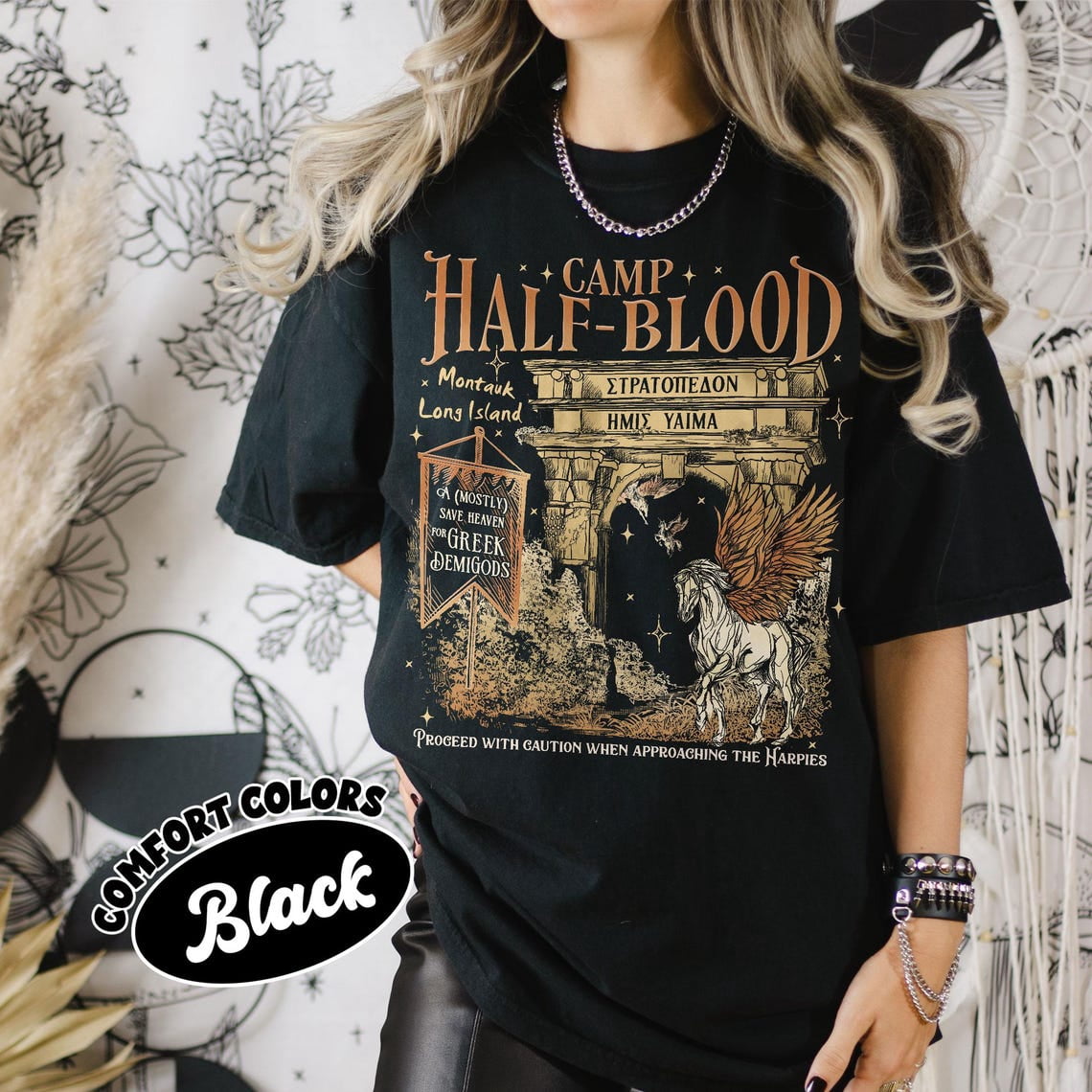 Camp Half Blood Pegasus Comfort Colors Shirt, Half Blood Chronicles ...