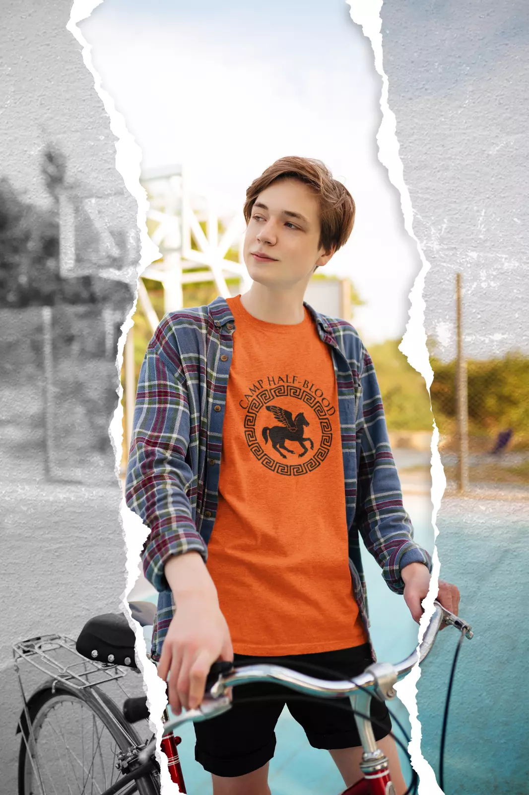 Camp Half Blood Percy Jackson Graphic Tee - Unisex, Full Size, Greek ...