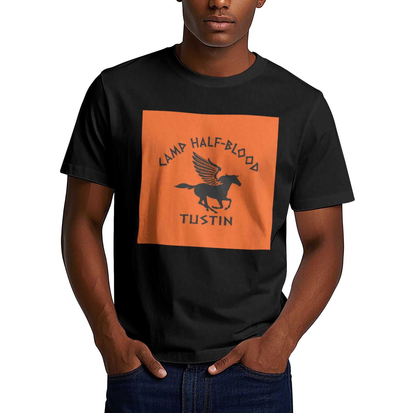 Camp Half Blood Tustin Man And Woman Adult Polyester Crew Neck T-Shirt ...